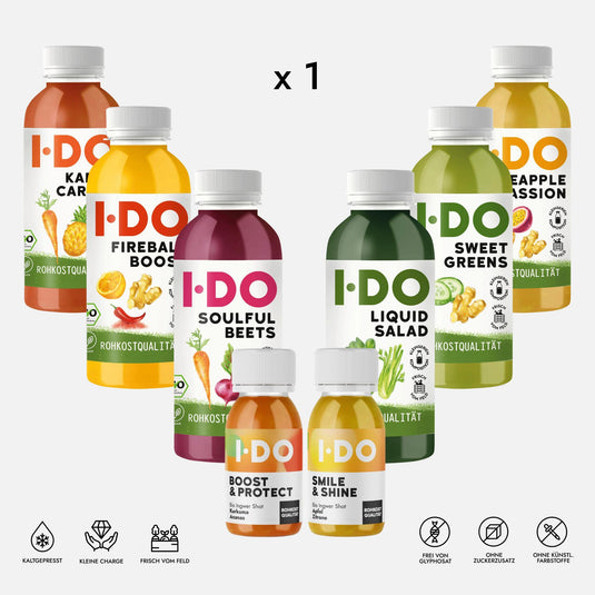 Frische I·DO Bio Saftkuren, Säfte und Shots