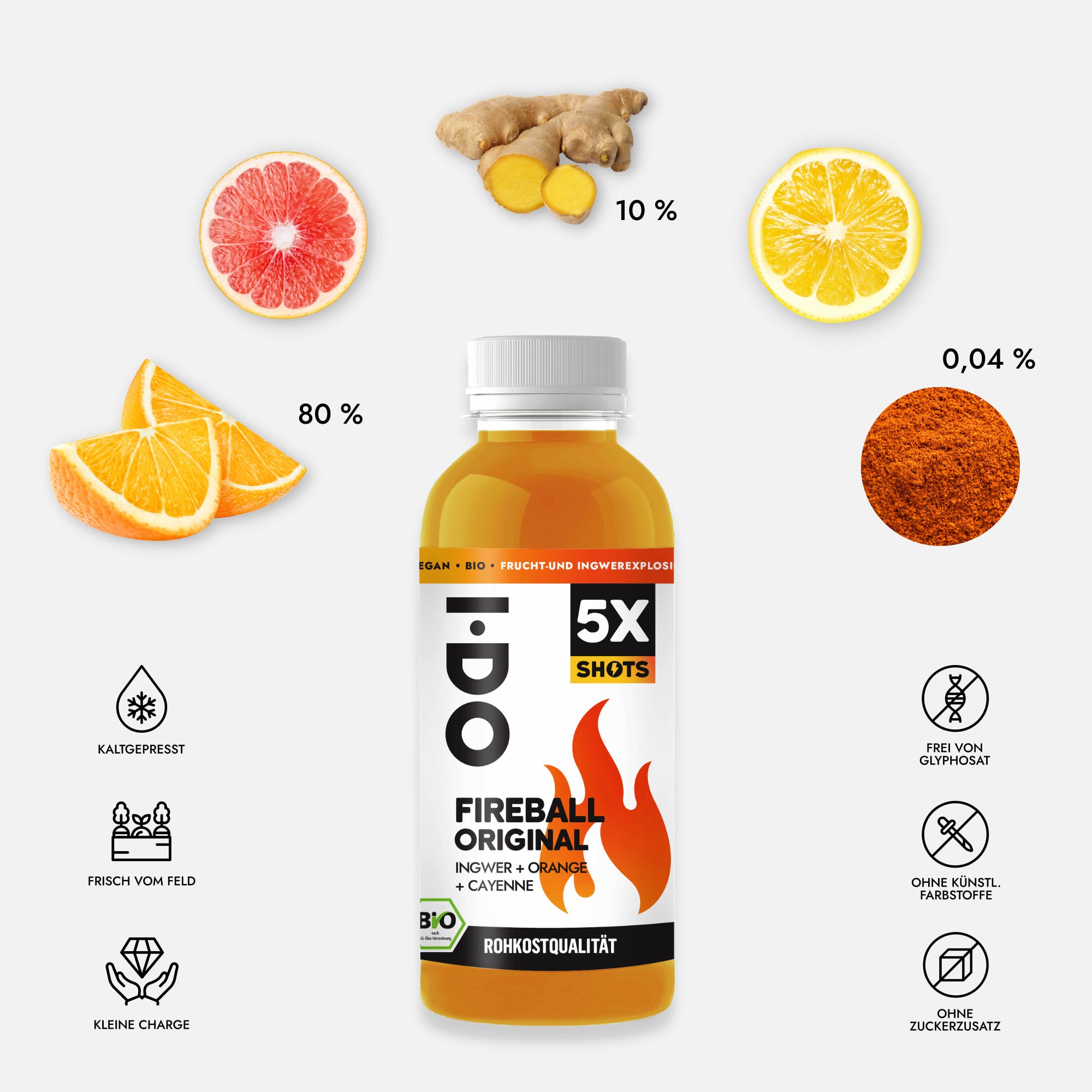 Fireball Original | Buy organic ginger shot | I·DO Bio