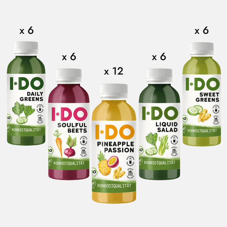 Frische I·DO Bio Saftkuren, Säfte und Shots